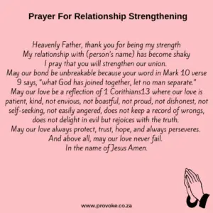 Effective Prayer For A Relationship With A Specific Person - PROVOKE